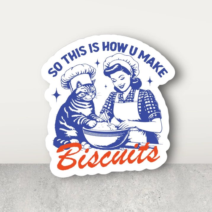 Cat Biscuits Sticker – Modern Companion
