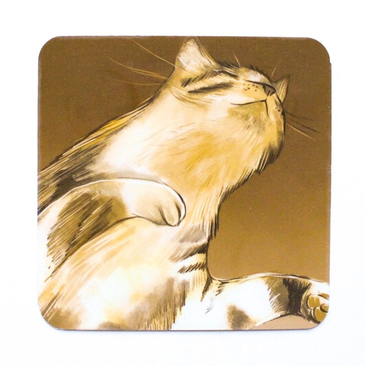 Fearless Cat Sticker – Modern Companion