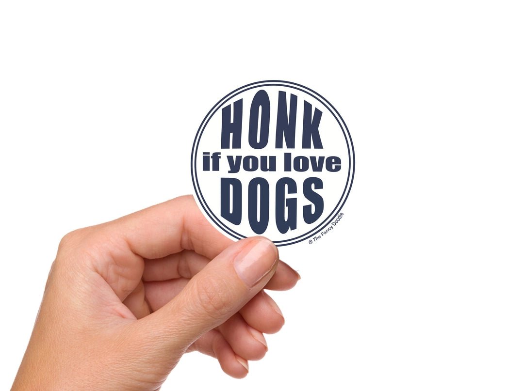 Honk If You Love Dogs Sticker – Modern Companion