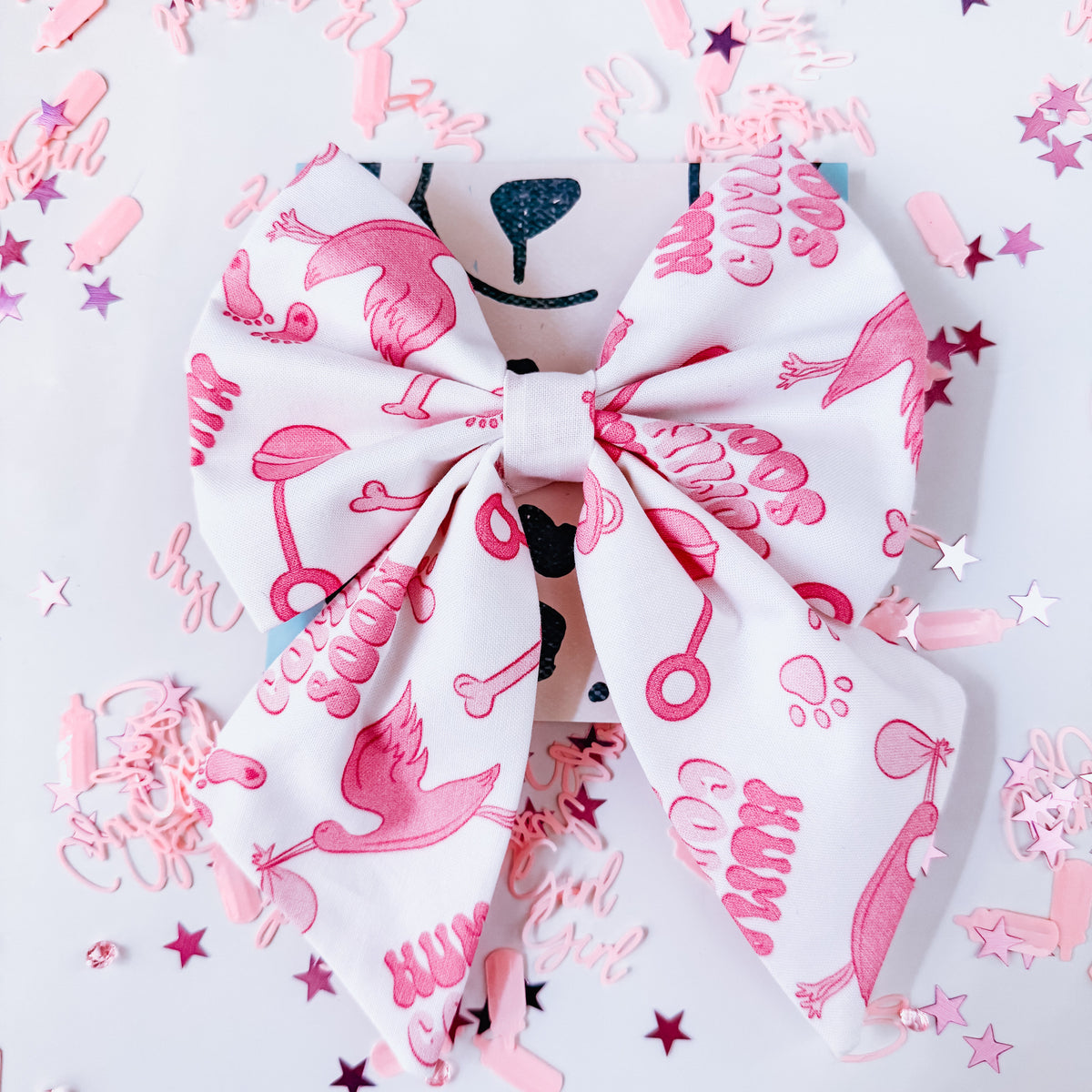 "I'm Getting A Human" Pink Pet Sailor Bow – Modern Companion