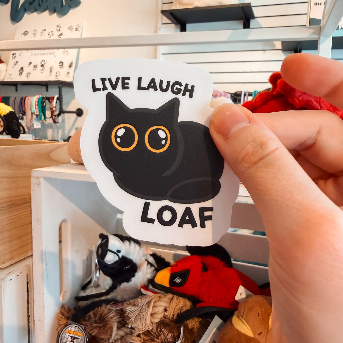Live Laugh Loaf Sticker – Modern Companion