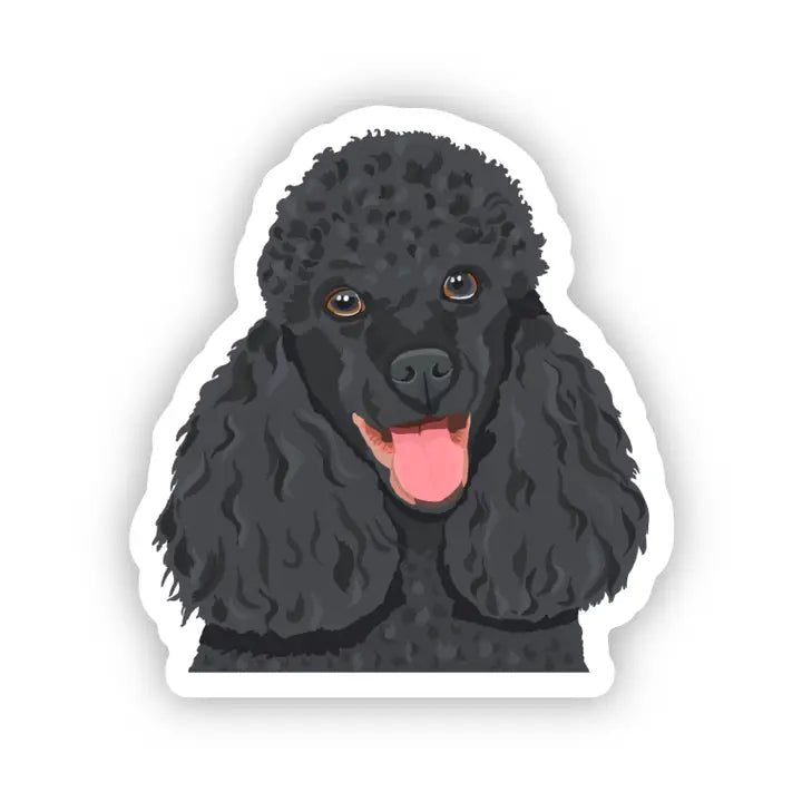 Poodle Black Dog Vinyl Sticker – Modern Companion