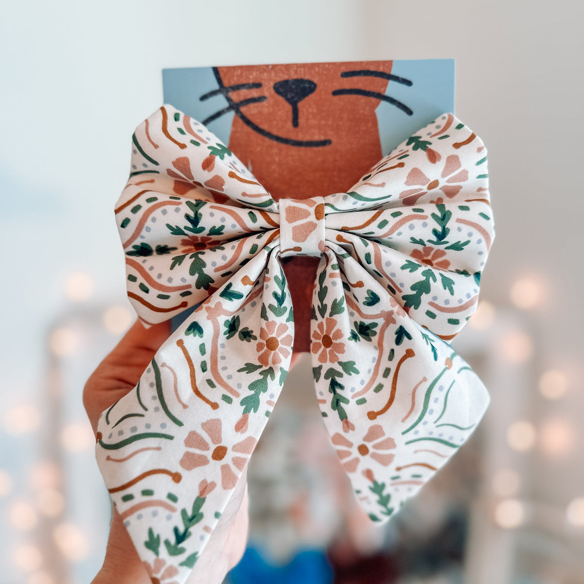 Mauve Pet Sailor Bow – Modern Companion